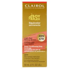 Clairol Soy4Plex 4RN/47R Light Red Neutral Brown LiquiColor Permanent ...